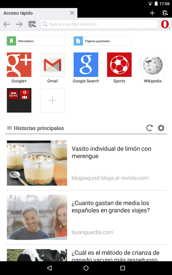 Descargar Navegador Opera Mini para Android