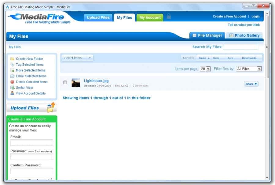 Sube archivos a la nube con MediaFire gratis desde tu PC