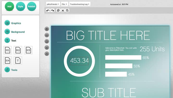 Piktochart es una herramienta para crear infografias online