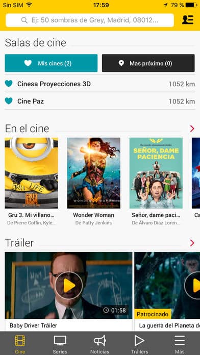 Descarga SensaCine para tu iPhone y encuentra todo sobre el cine