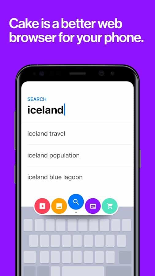Descargar Cake Browser para Android, el navegador móvil de moda