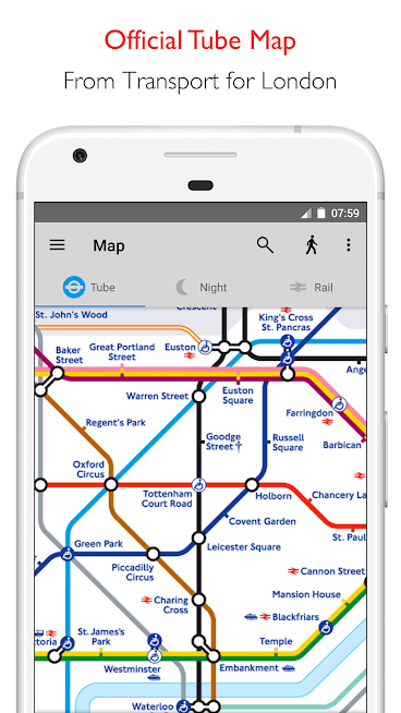 Descargar Tube Map para Android y moverse en el metro de Londres