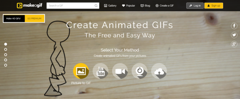 Crea GIFs fácilmente desde el navegador con MakeAGif