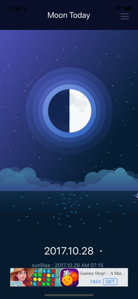 Descargar Moon Today para iPhone, la fases de la luna