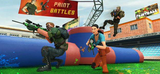 Descargar Paintball Shooting Games 3D batallas de pintura